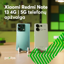 „Xiaomi Redmi Note 13 4G | 5G“ telefonų apžvalga | Bitė Lietuva