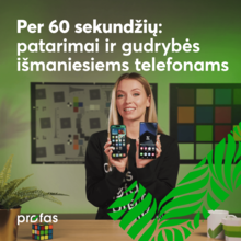 „Bitės Profai“ per 60 sekundžių: trumpi vaizdo patarimai išmaniesiems telefonams | Bitė Lietuva