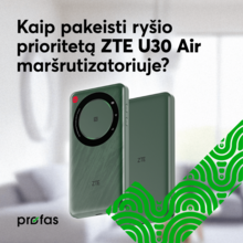 Kaip pakeisti ryšio prioritetą „ZTE U30 Air“ maršrutizatoriuje? | Bitė Lietuva