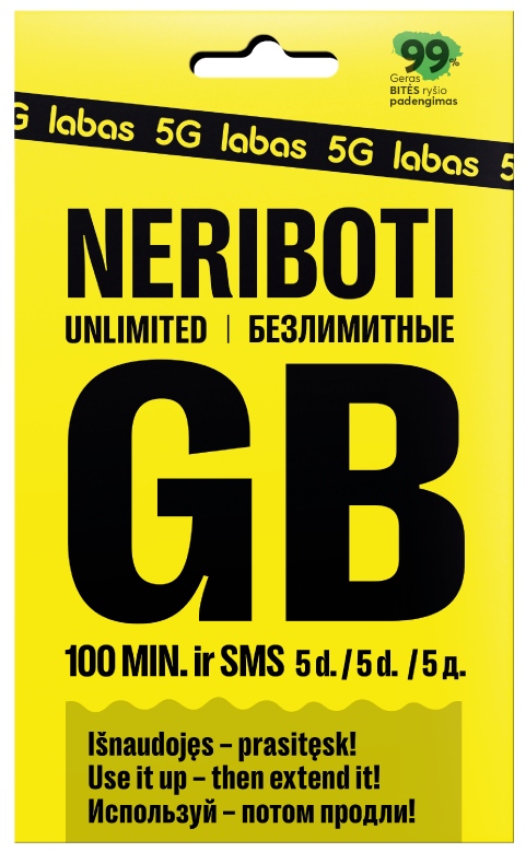 Card for infinite browsing 5 d. | LABAS - labiausiai už tave